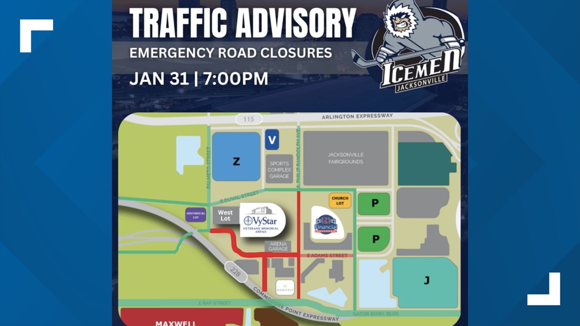 Where to park for Icemen game in Downtown Jacksonville ...