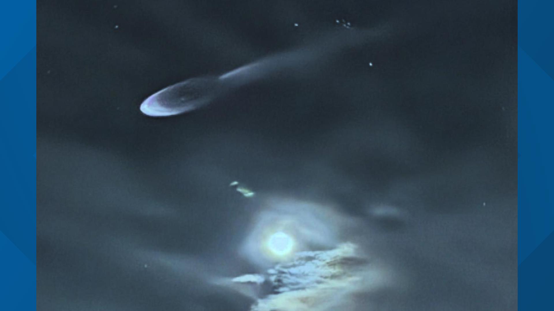 Thursday's Falcon 9 launch lights up the morning sky | firstcoastnews.com