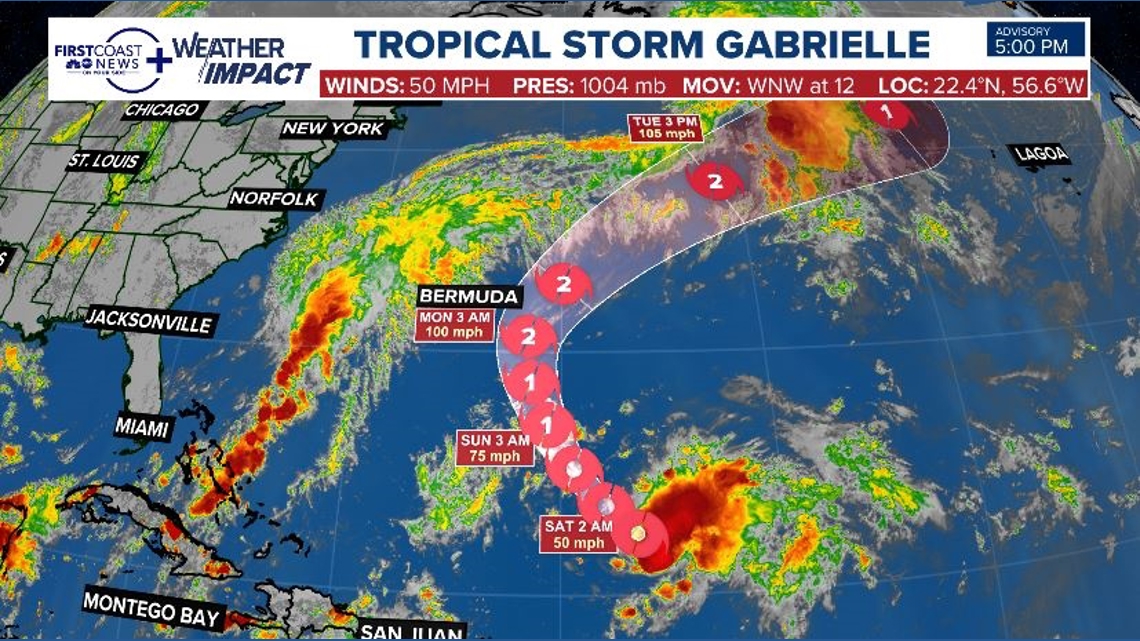 Tropical Storm Gabrielle forms | What it means for Florida and the U.S ...