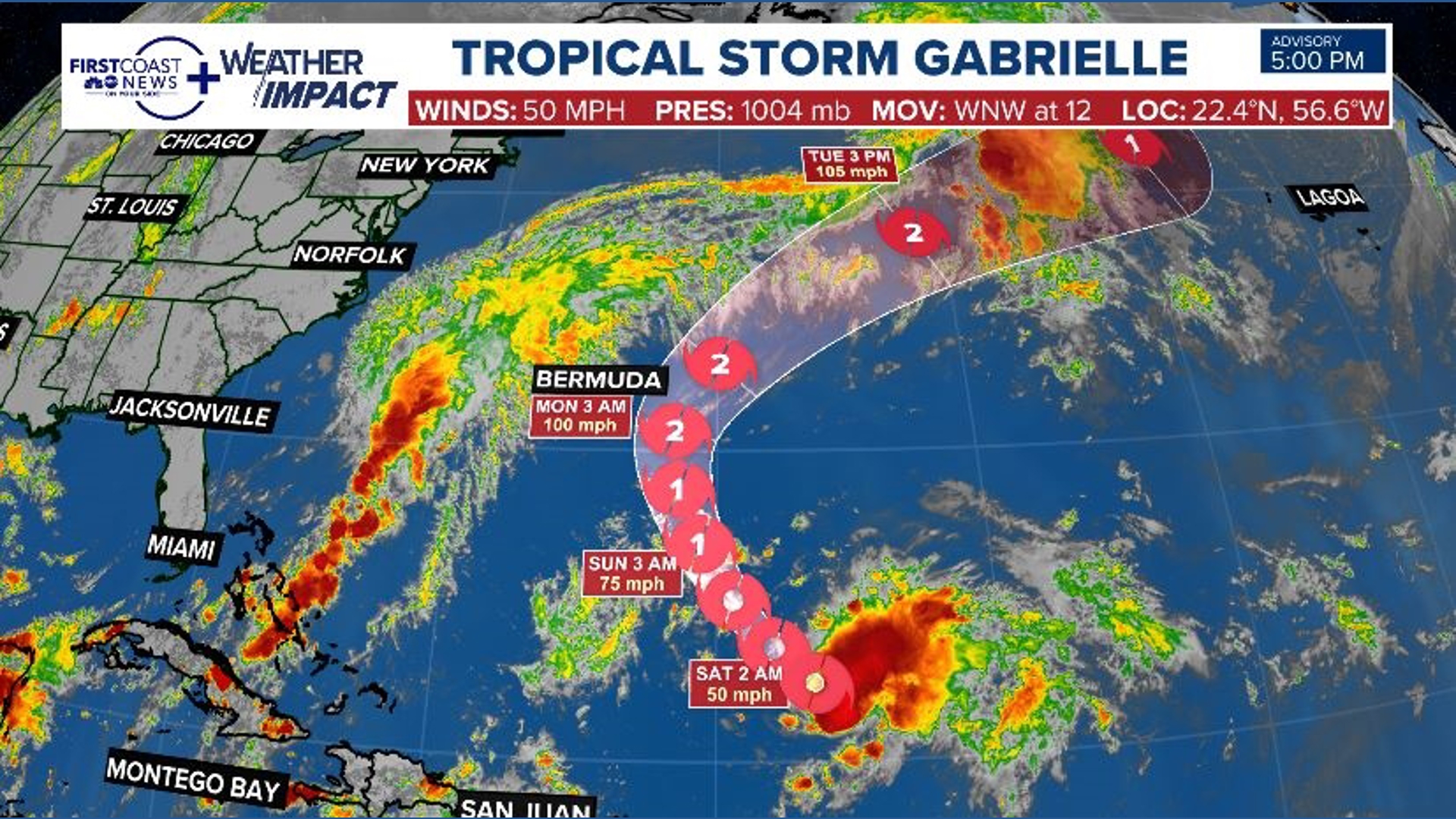 Tropical Storm Gabrielle forms | What it means for Florida and the U.S ...