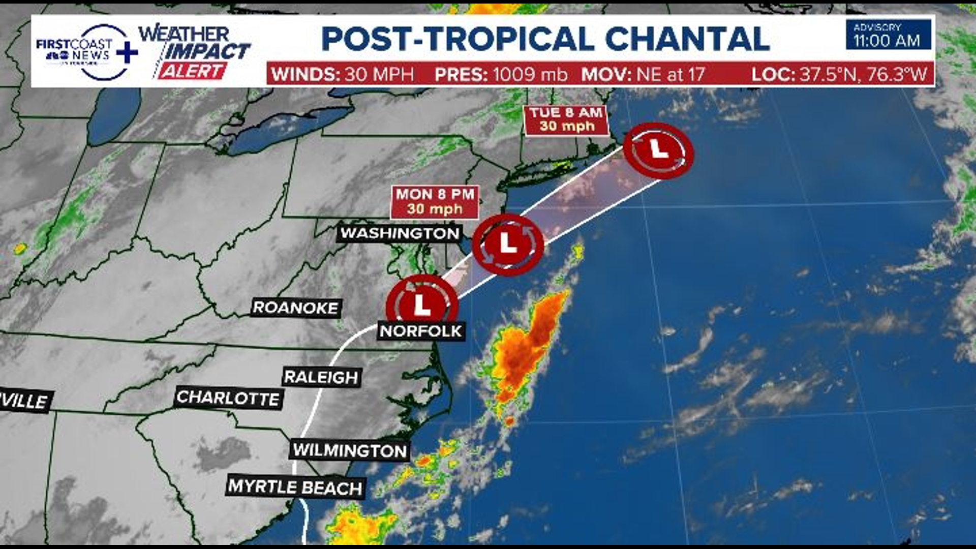 Tropical Storm Chantal expected to form off Florida coast ...