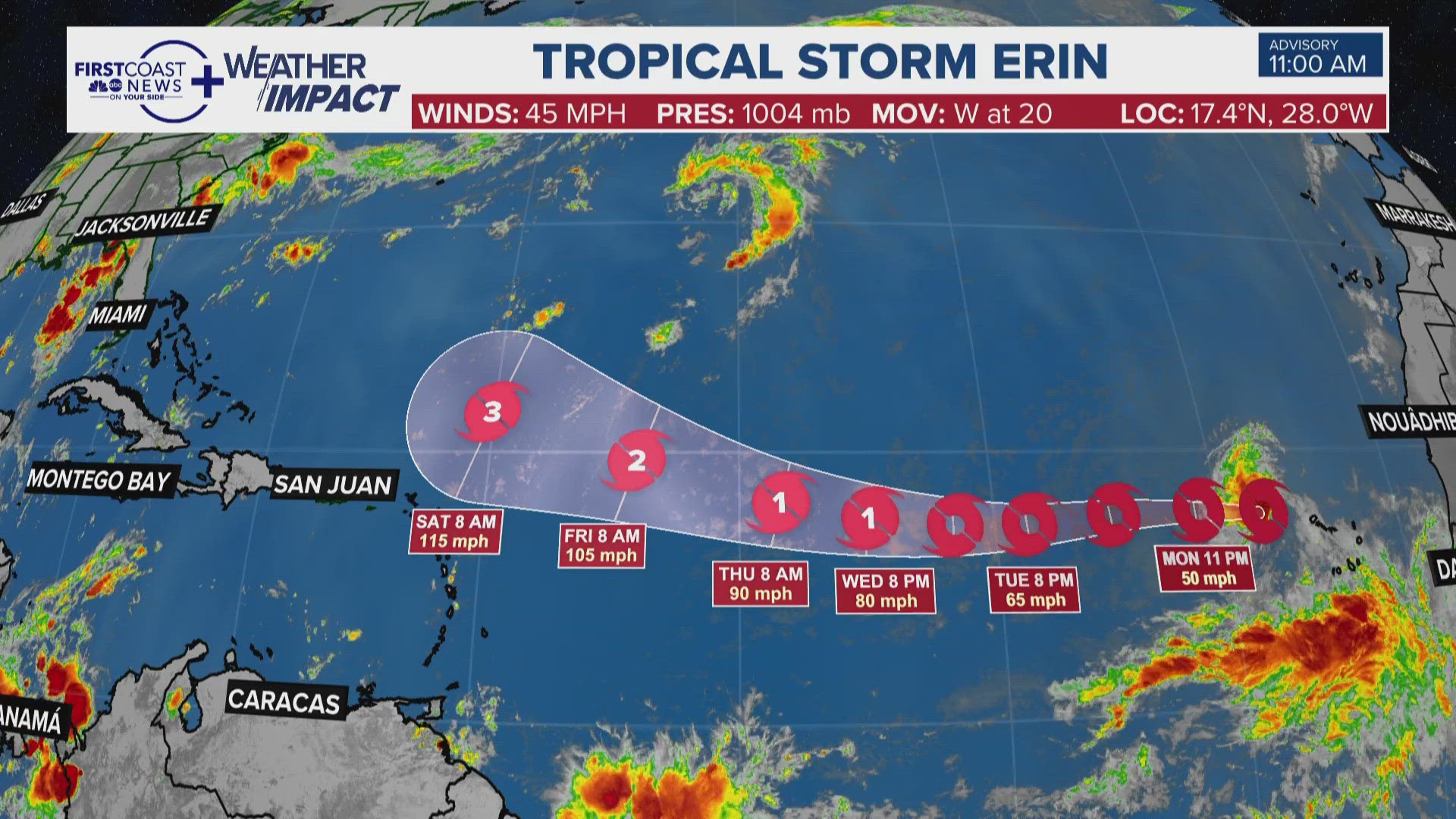 Tropical Storm Erin forms in the Eastern Atlantic | What that means for ...