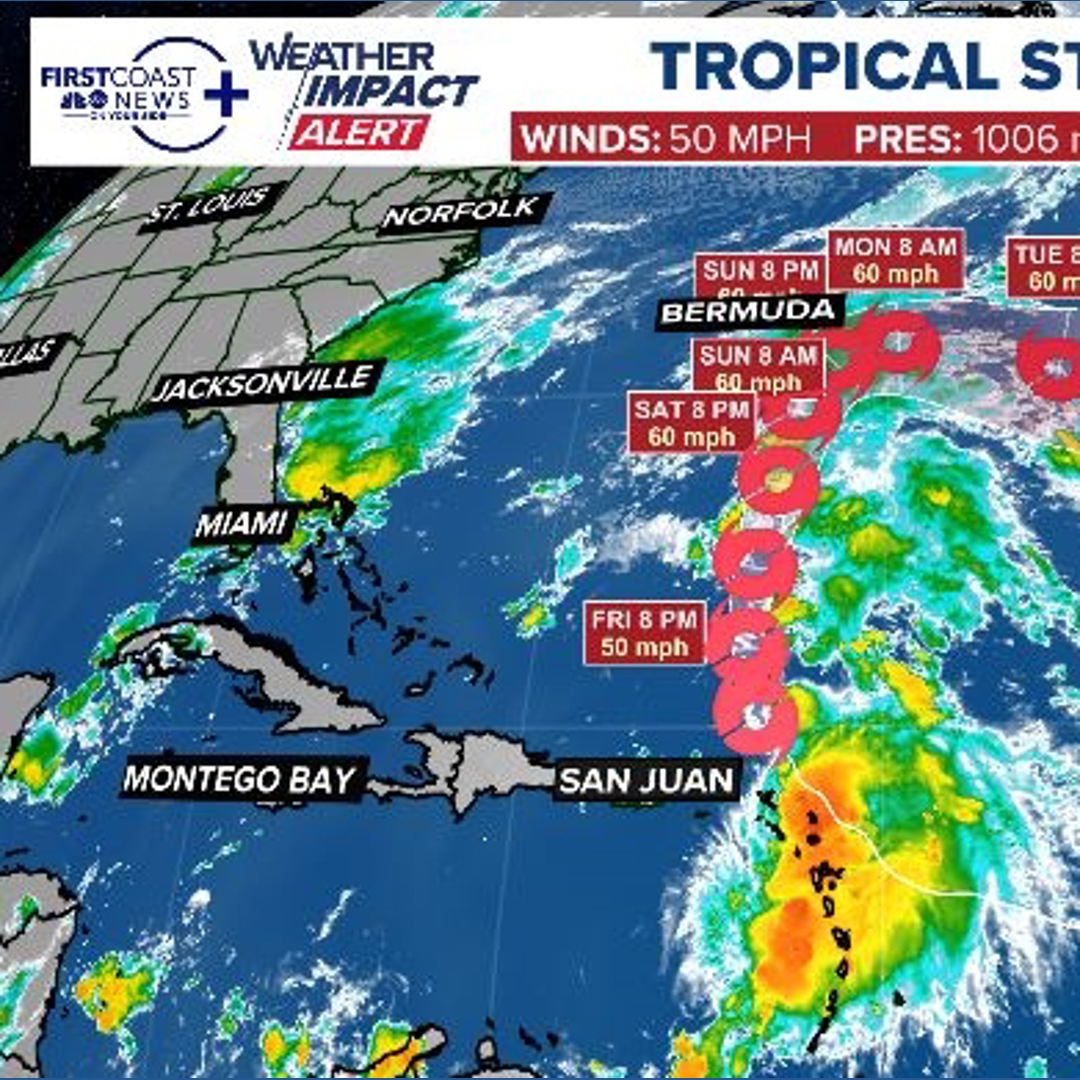 Tropical Storm Jerry forecast | 10th named storm forms, will not hit U ...