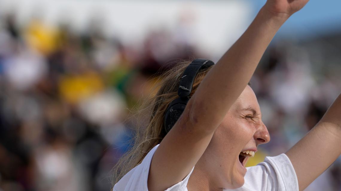 PHOTOS | Fernandina Beach skateboarder Poe Pinson at the 2024 Paris ...