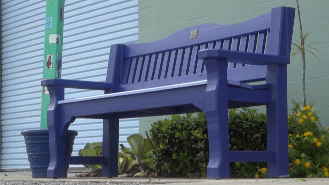 Why purple benches are popping up around St. Augustine | firstcoastnews.com
