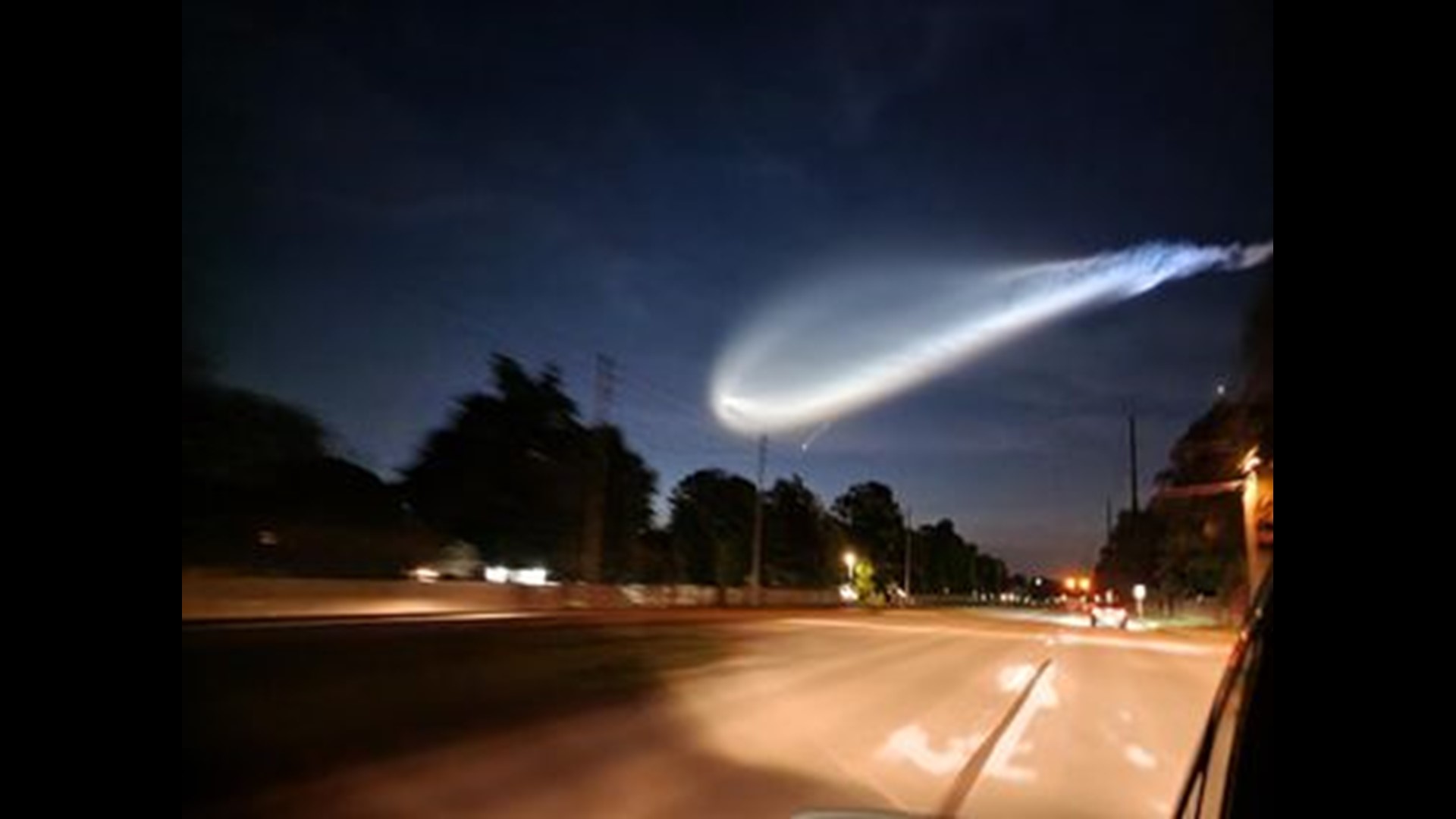 Photos: Distinct noctilucent clouds captured on camera after SpaceX rocket launch from Kennedy ...