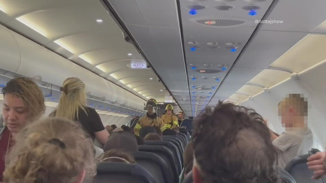 Fire aboard Spirit flight in Florida, almost a dozen hospitalized ...