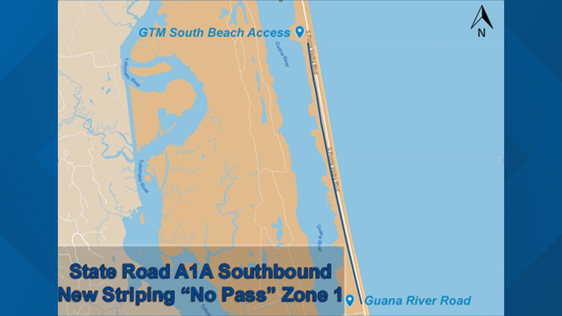 FDOT designates 'no pass' zone in parts of State Road A1A in Ponte ...