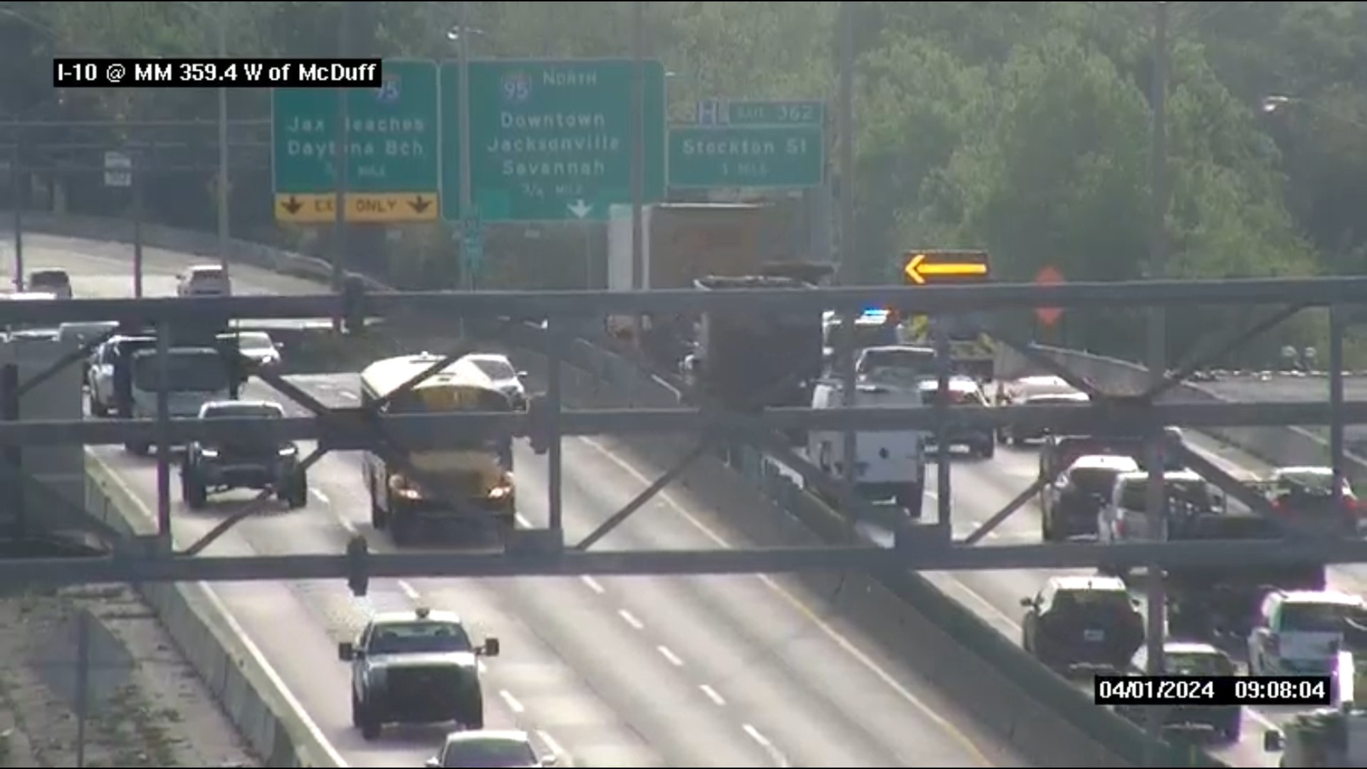 I-10 eastbound lane at McDuff Avenue reopened following crash ...
