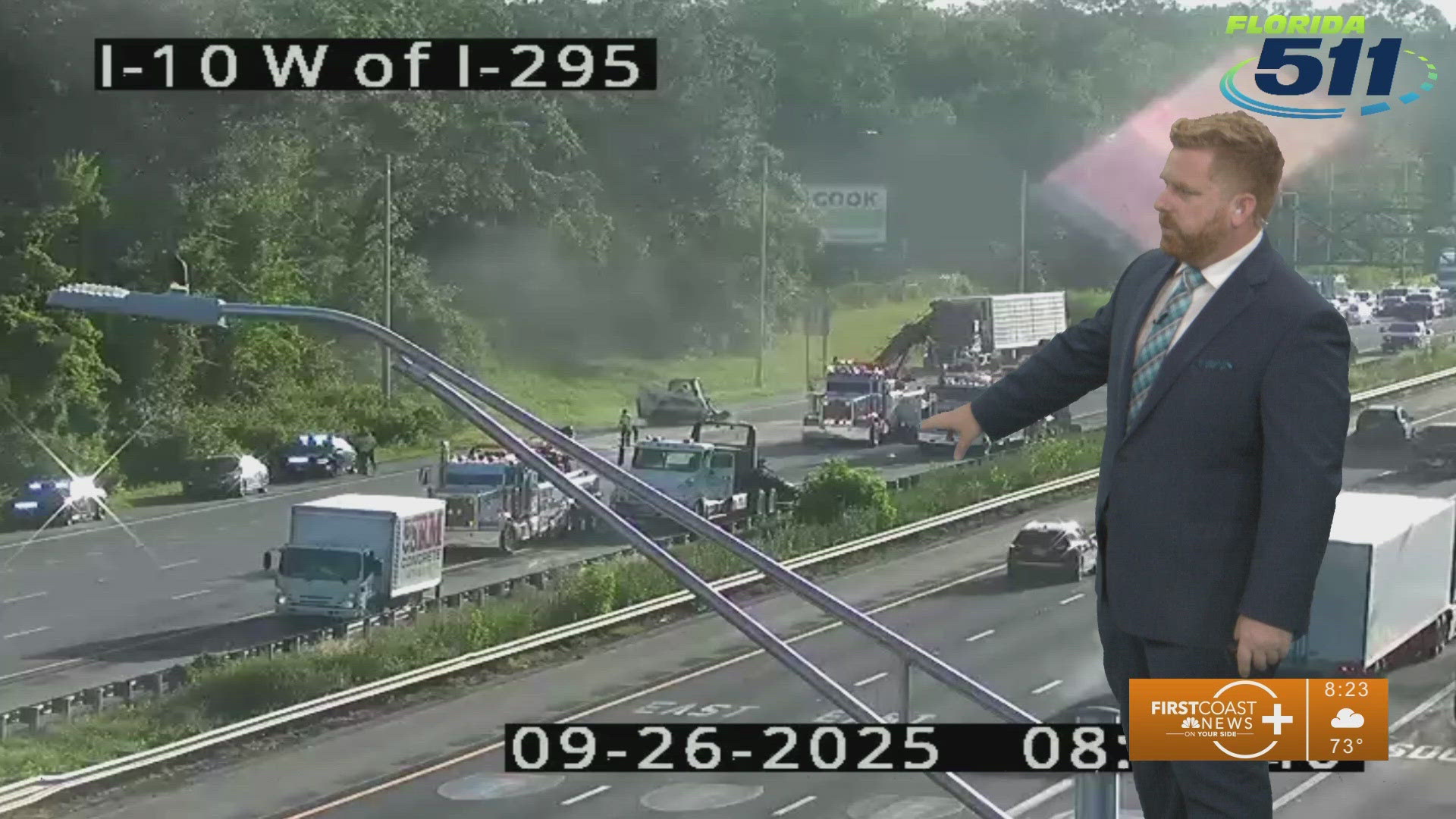 Traffic Alert: All westbound lanes of I-10 at US 301 closed due to ...