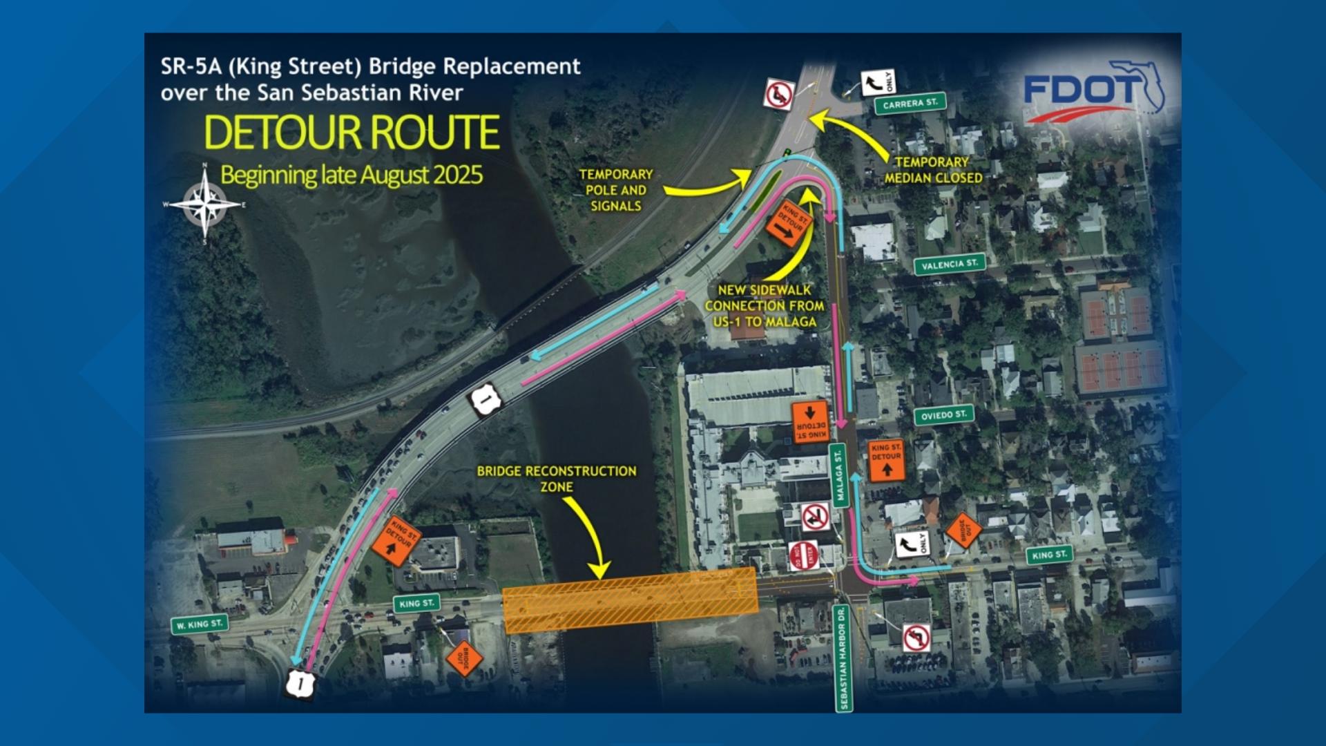 King Street Bridge replacement project, traffic detours to begin in ...