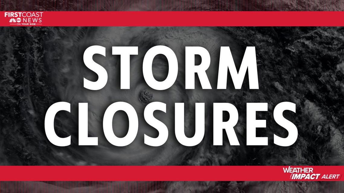 County-by-county closures on the First Coast for Hurricane Milton ...