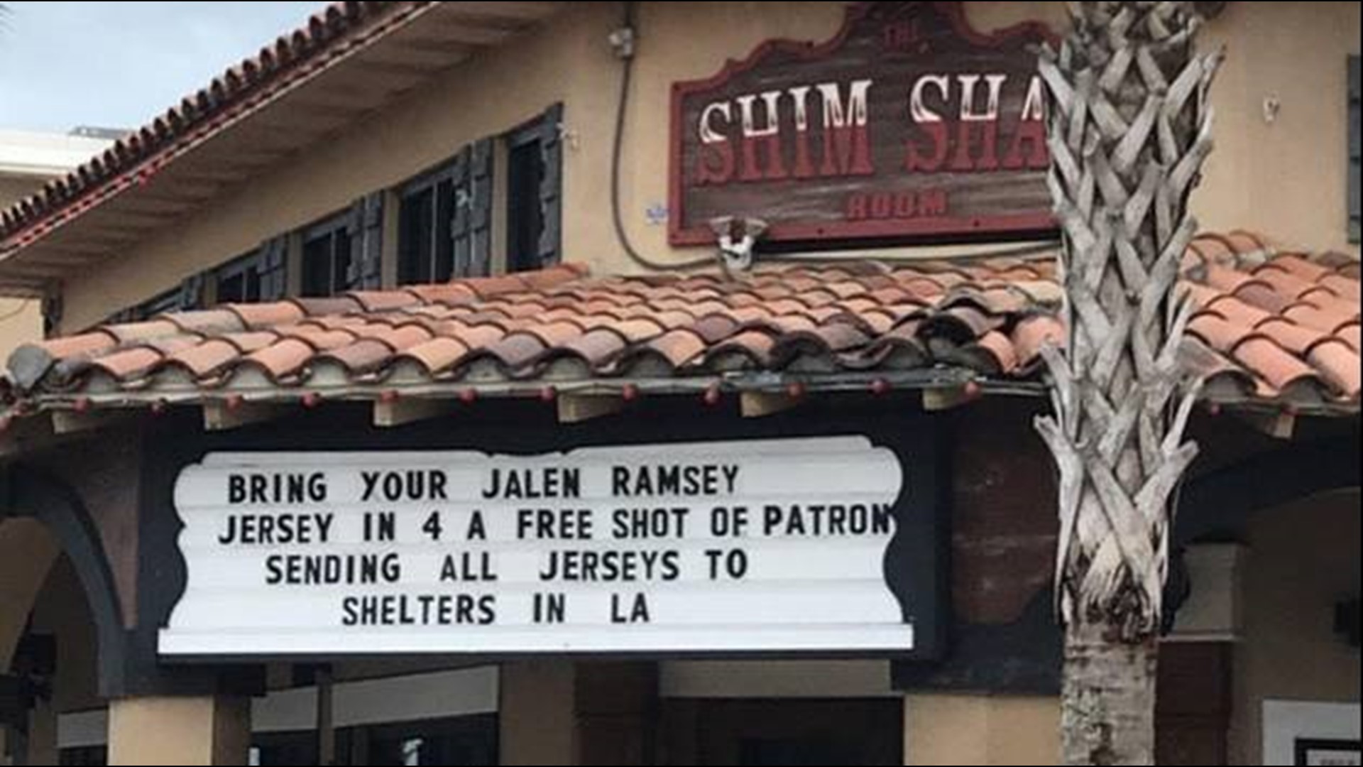 Shim Sham Room offering free shot of Patron in exchange for Jalen ...