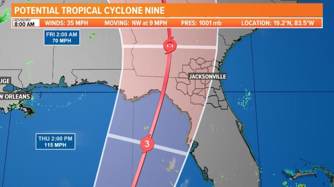 Potential Tropical Cyclone 9 forms in Caribbean | firstcoastnews.com