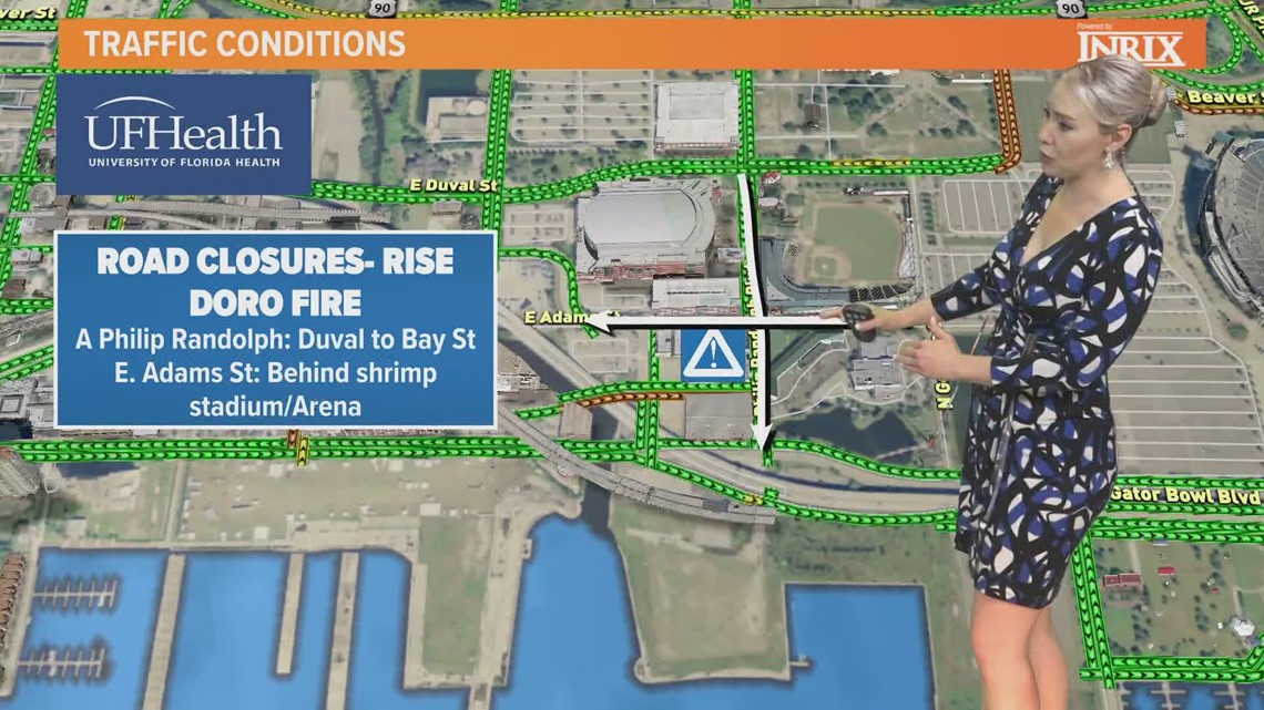 Roads, parking garage closed near RISE Doro building ahead of Icemen ...