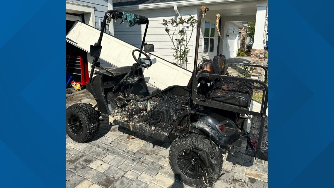 Golf cart left charging sparks house fire in St. Johns County ...