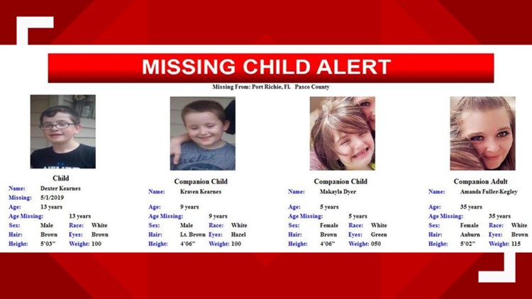 Florida Missing Child Alert issued for 2 boys, 1 girl from Pasco County ...