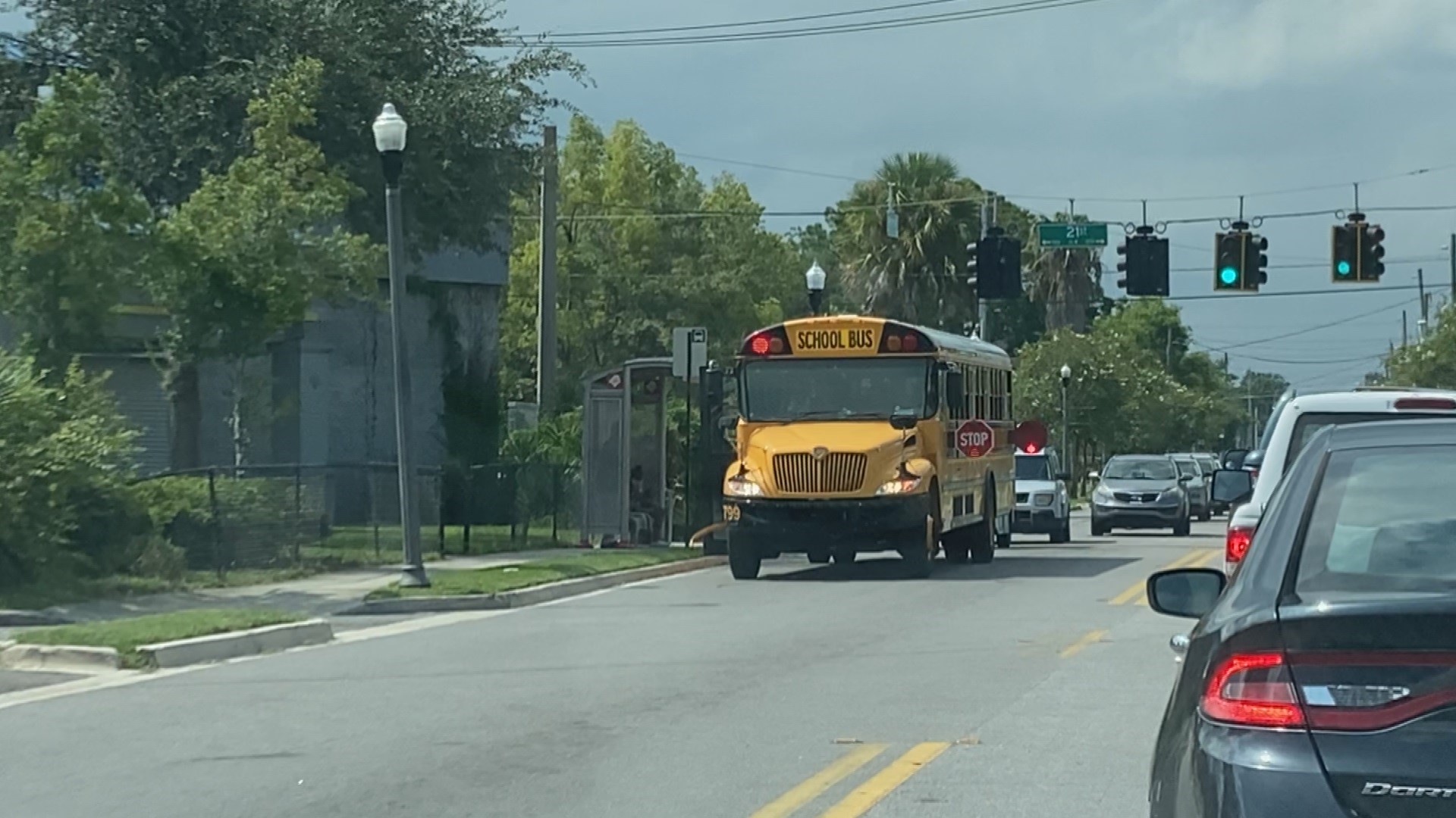 School bus crashes in Glynn County, passenger jumps out ...