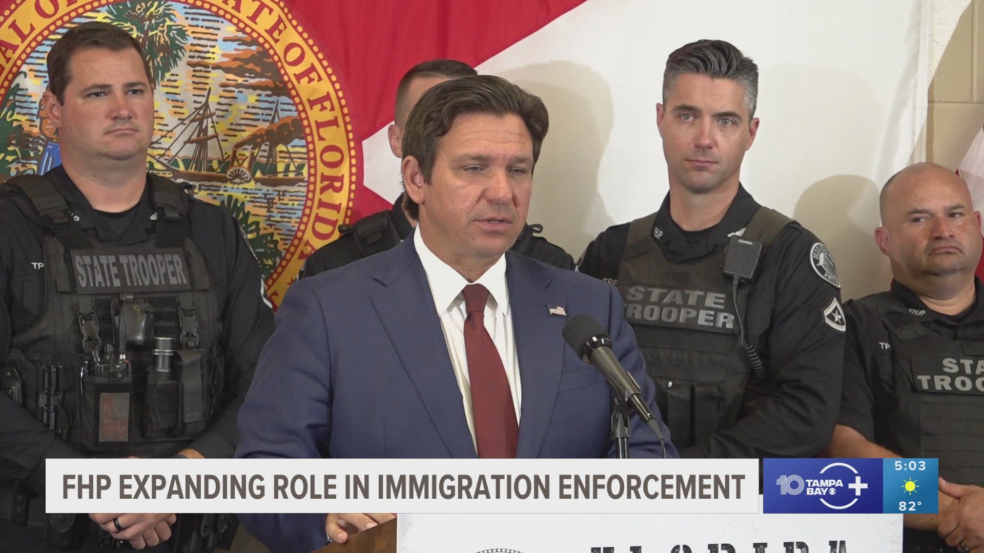 DeSantis discusses Florida's leadership in immigration enforcement ...