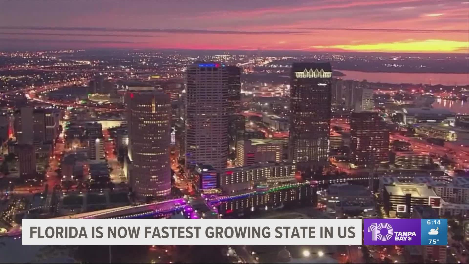 Florida becomes fastest-growing state in the US in 2022 ...