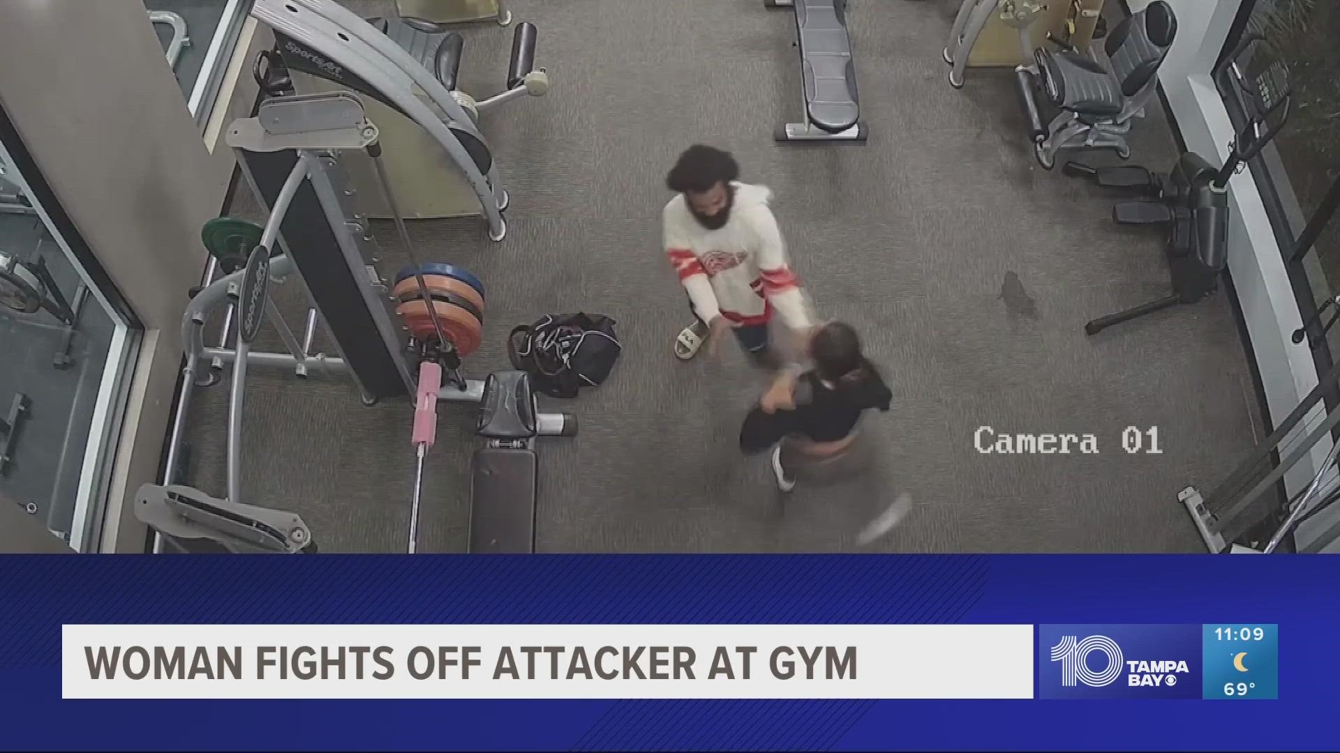 Florida woman fights off man who chased, attacked her at gym ...