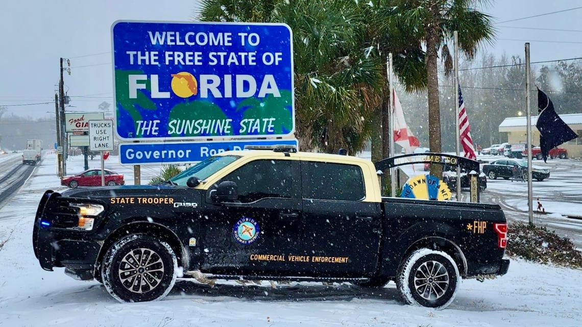 Snow recorded in Pensacola, Fla. on Jan. 21, 2025 | firstcoastnews.com