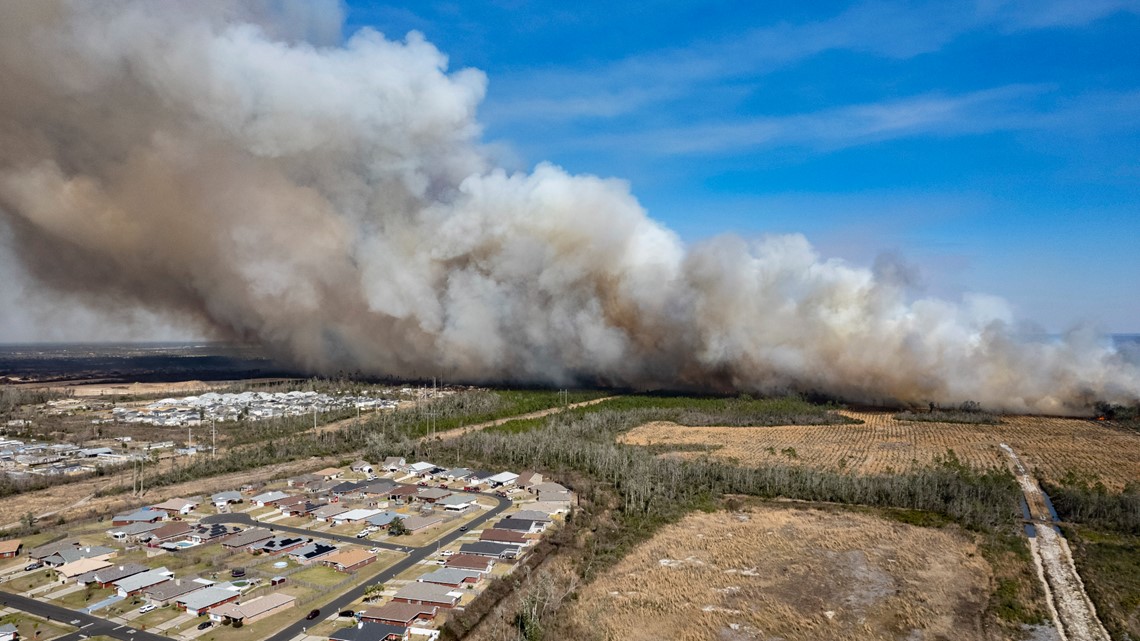 Fire forces evacuation of 600 homes in Florida Panhandle ...