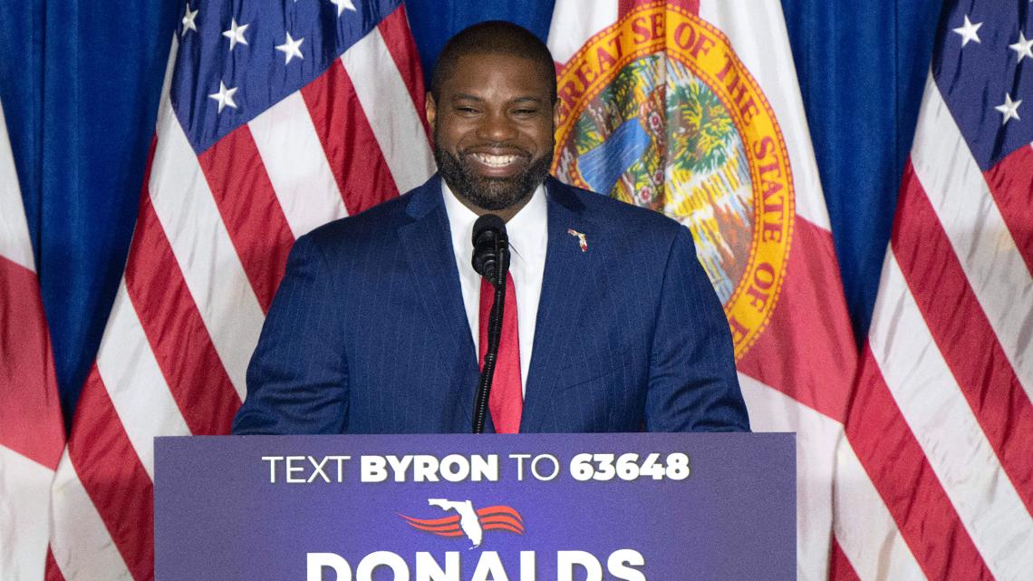 Byron Donalds pledges to keep Florida 'free' in governor bid ...